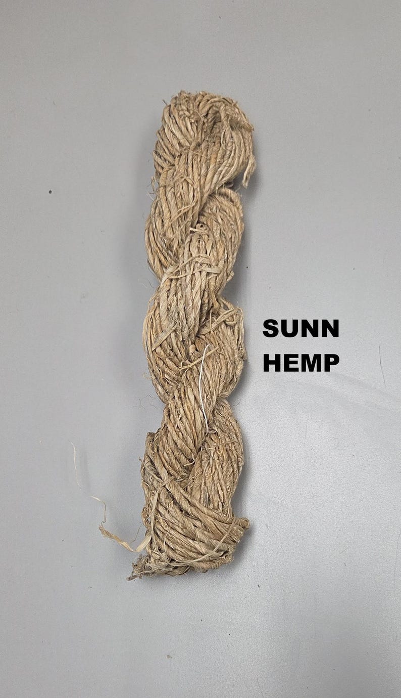 Sunn Hemp Bast Fiber Yarn Cordage. Natural Single Spun Twine - Etsy