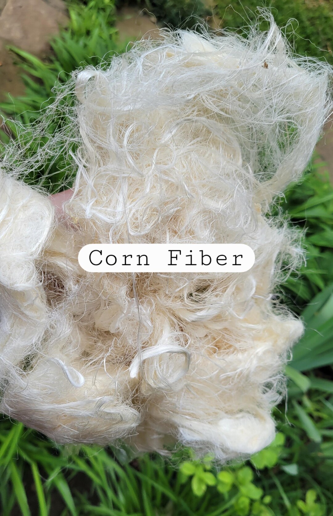 Corn Fiber Bundle. Natural Un-combed Fiber. Raw Bast Textile - Etsy