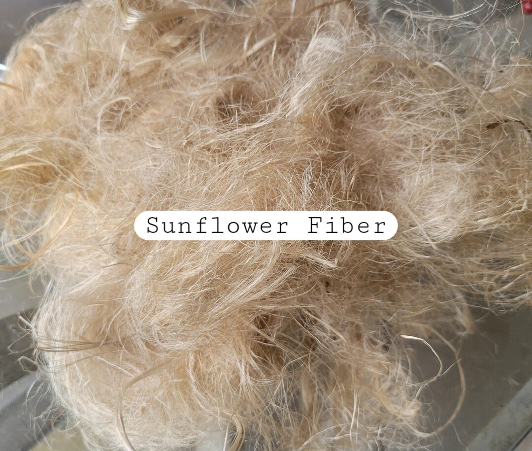 Sunflower Stalk Fiber. Un-combed. Raw Unfinished Bundles - Etsy