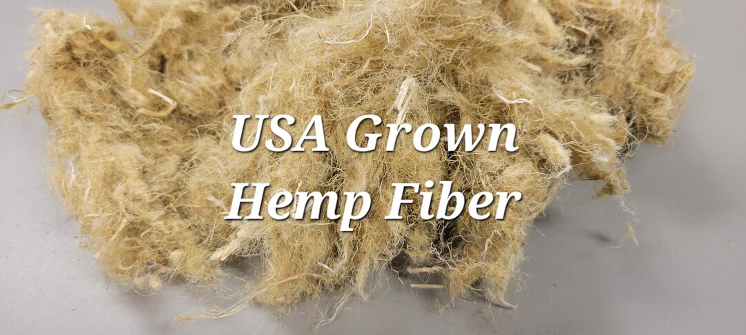 USA Hemp Fiber 10.45 Ounce. Short Staple Not Carded. - Etsy