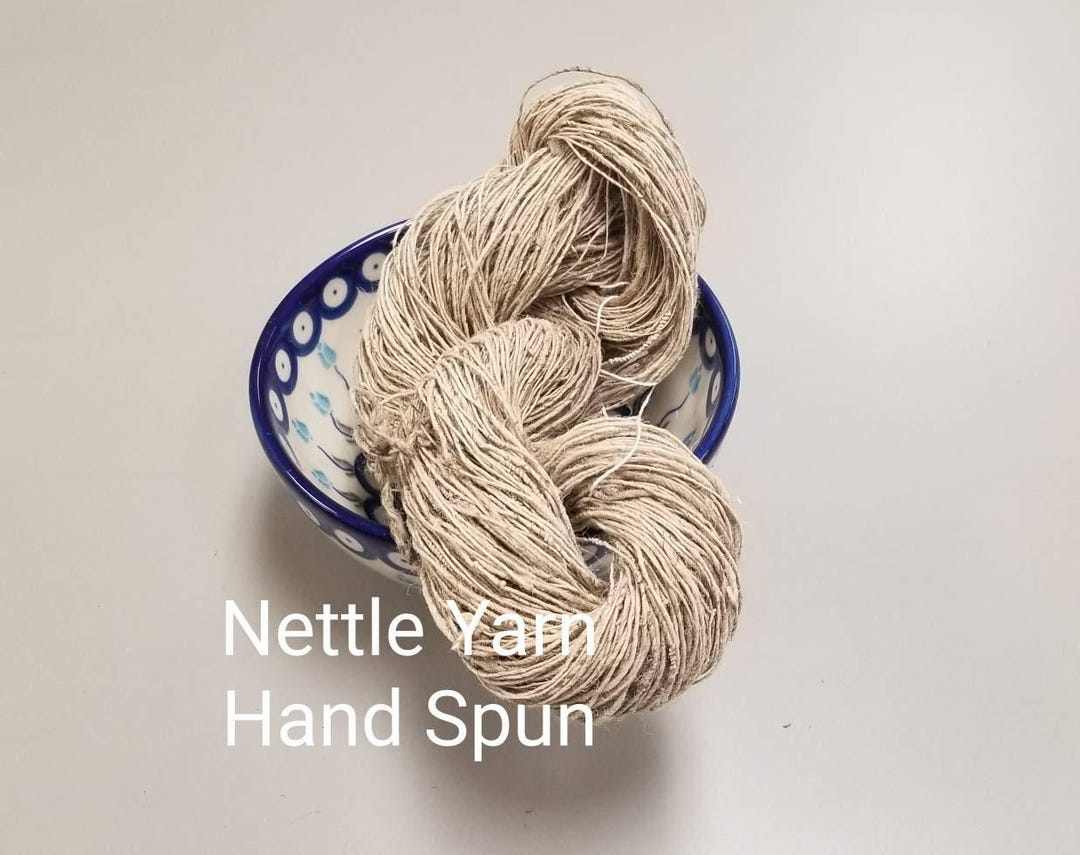 Nettle Yarn, Hand Spun Skein, Natural Fiber, Great for Kitting, Crochet ...