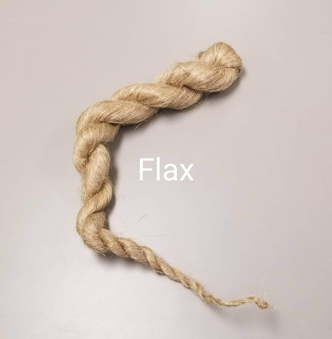 Flax Strick. 4 Oz. Fine Natural Long Line Bast Fiber. Great for ...