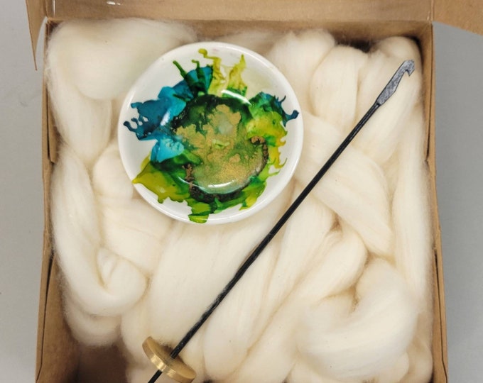 Cotton Spinning Gift Set - 1 Oz Natural Acala Cotton Sliver. Hand ...