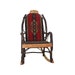 Modern Rustic Wormy Maple Rocking Chair With Arizona Sand Upholstered ...