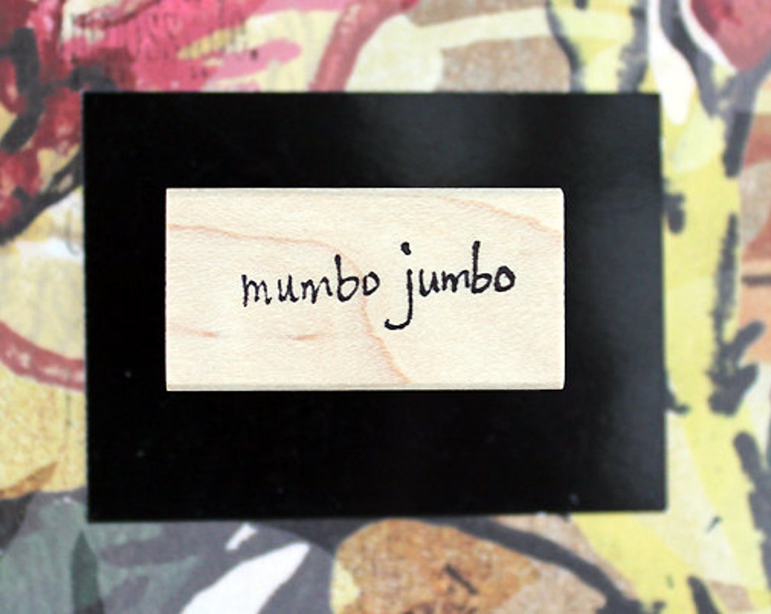 Nancy Curry Art Hand-lettered Mumbo Jumbo Rubber Stamp - Etsy