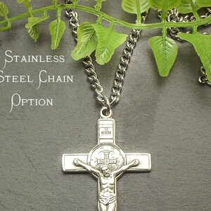 St Benedict Crucifix Sterling Silver Ideal First Holy Communion, RCIA ...