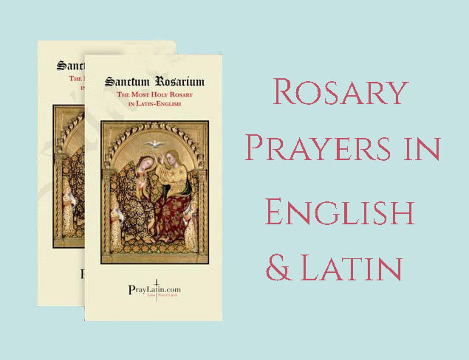 Rosary Prayers Latin English Rosary English Latin St Michael | Etsy