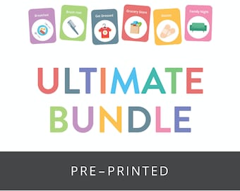 Ultimate Bundle Daily Routine Activity Cards I Toddler Routine Chart I ...