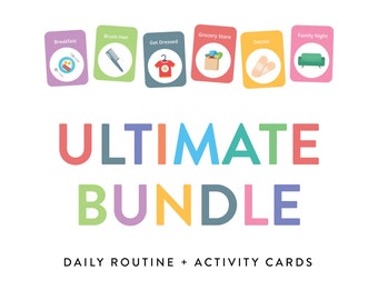 Editable Square Daily Routine Activity Cards With Charts I Toddler ...