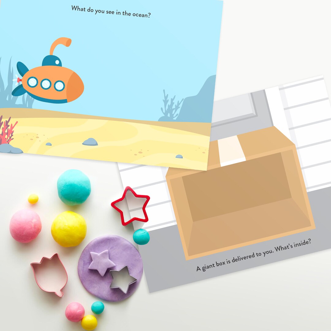 Play Dough Activity Mat Set - Etsy