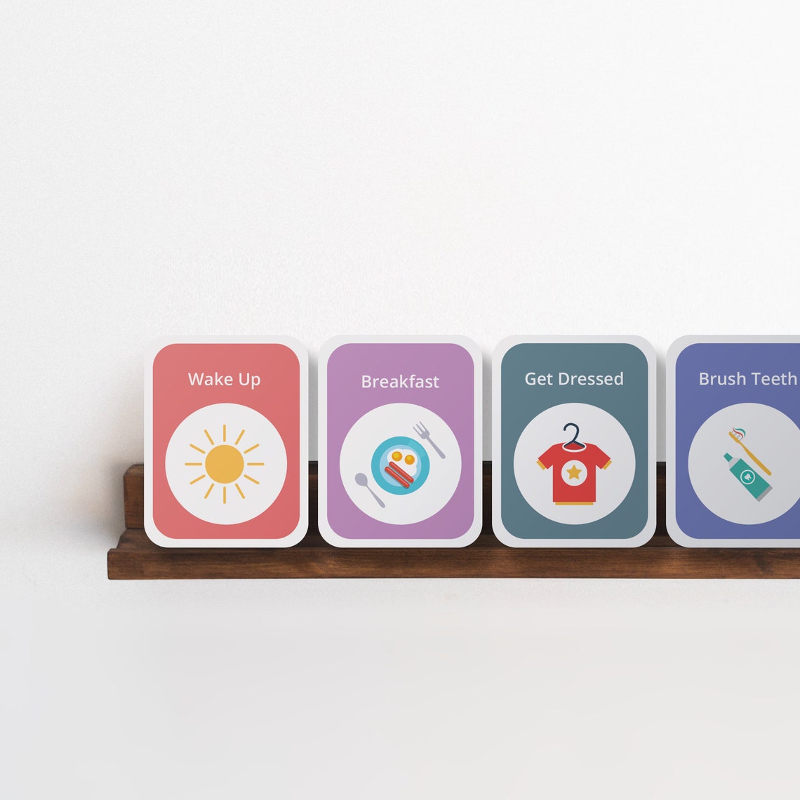 Editable Daily Kids Routine Cards I Toddler Visual Routine I - Etsy