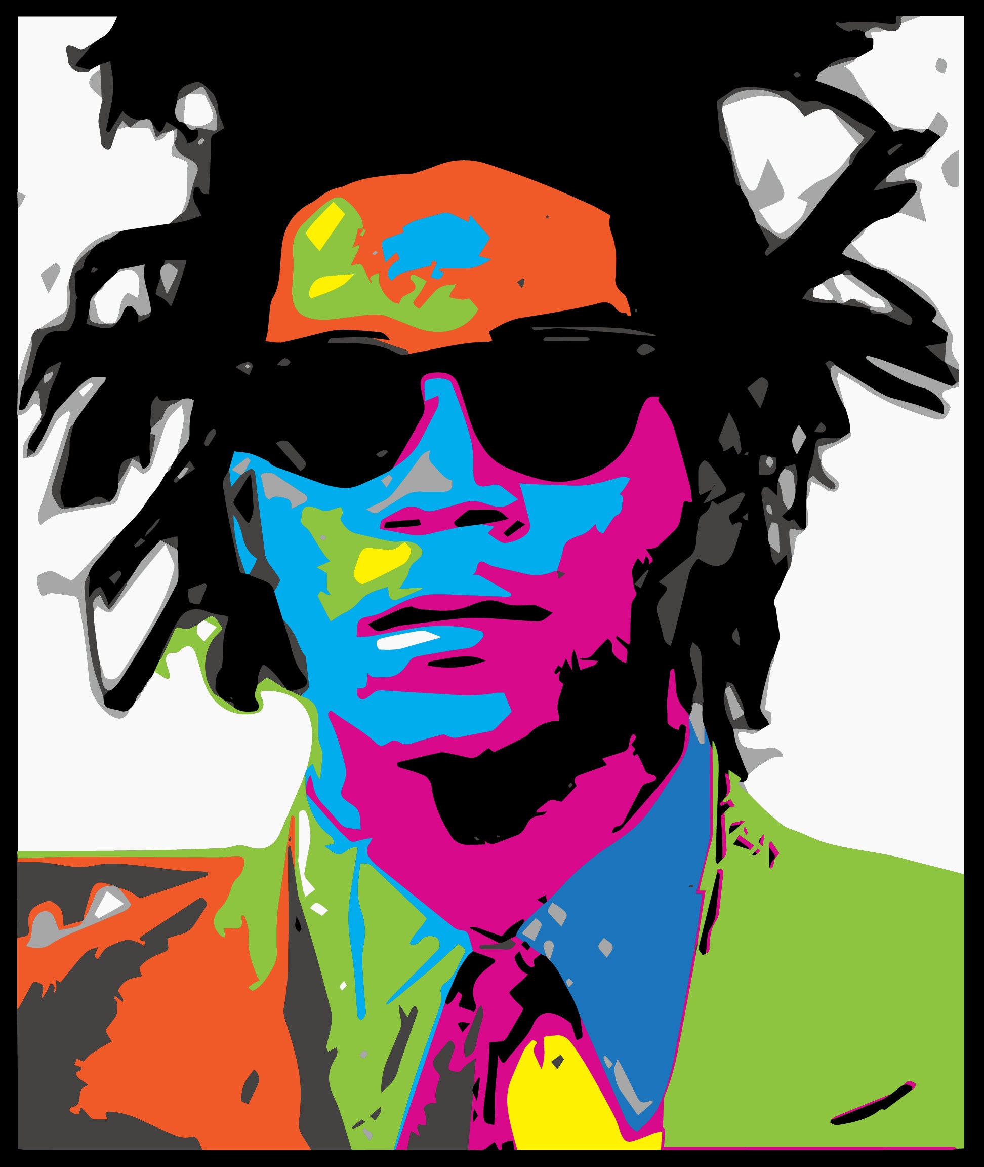 Jean-michel Basquiat | Handmade | Vinyl on Sheet Metal "this is One of ...