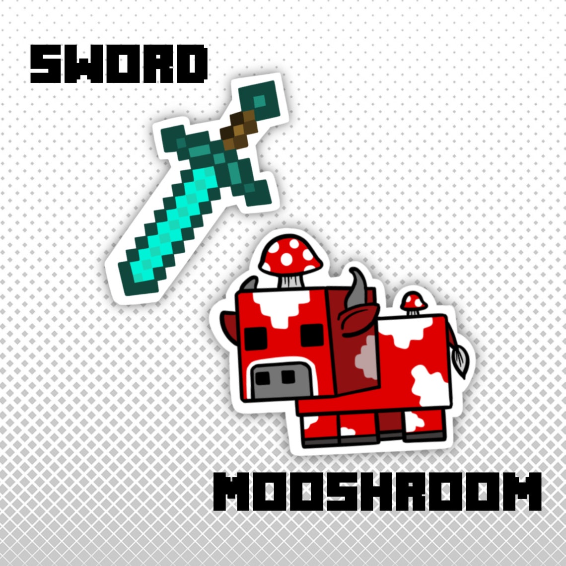 Minecraft Vinyl Decal Stickers | Etsy