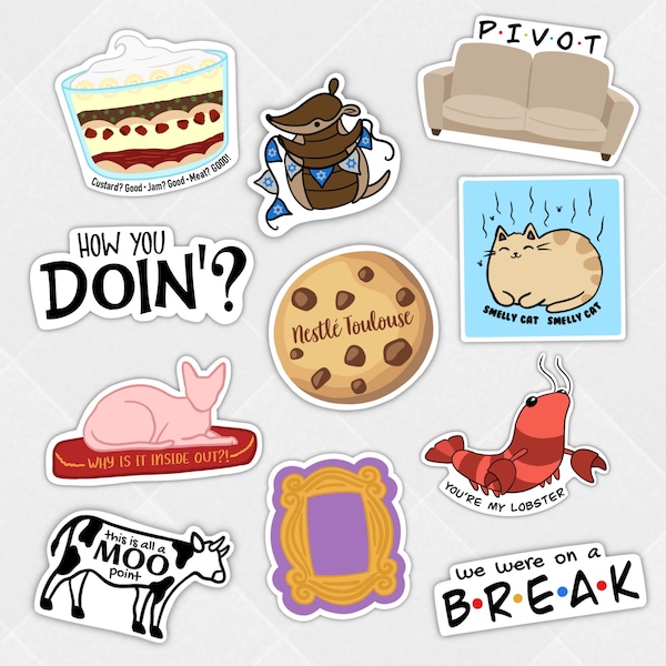 Friends Stickers - Etsy