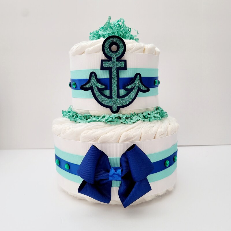 Nautical Diaper Cake - Etsy