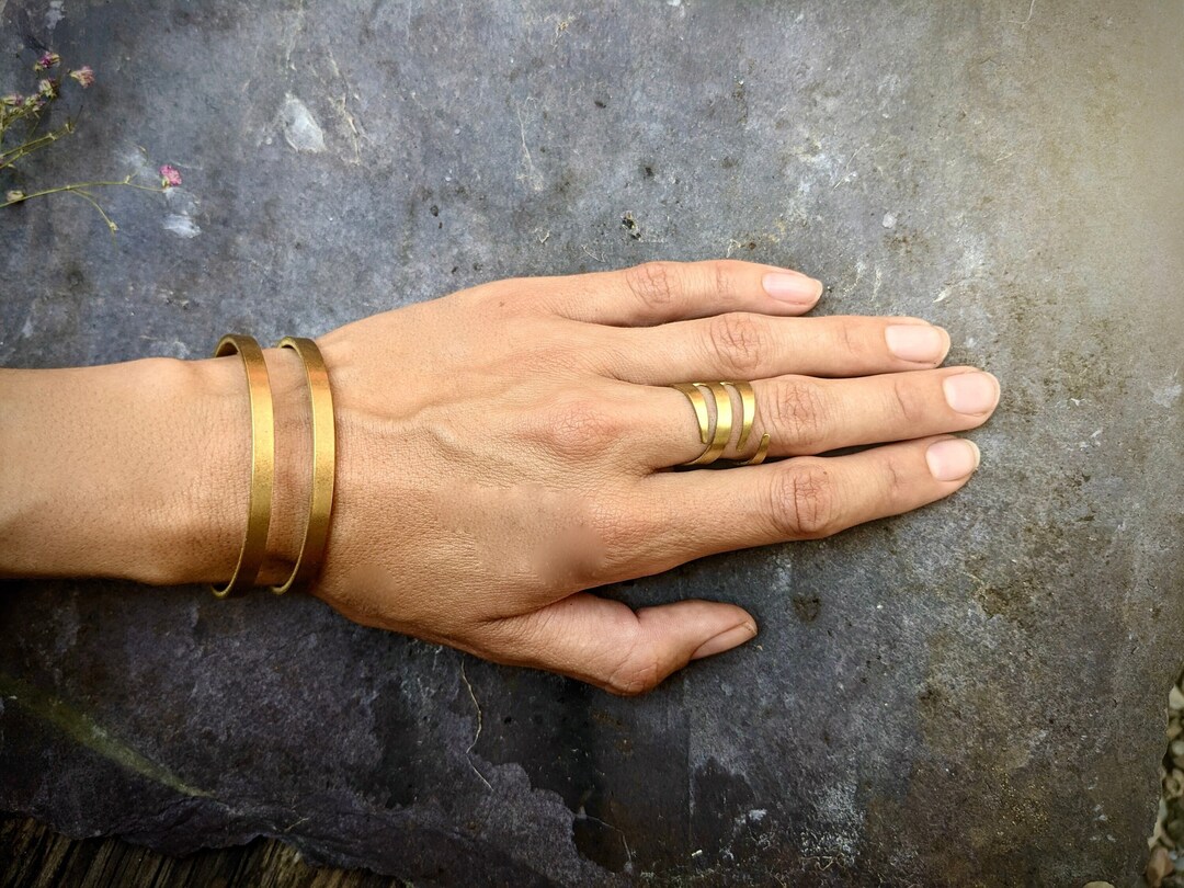 Bracelet and Ring Set, Boho Rings Bohemian Rings Gold Boho Ring Boho ...