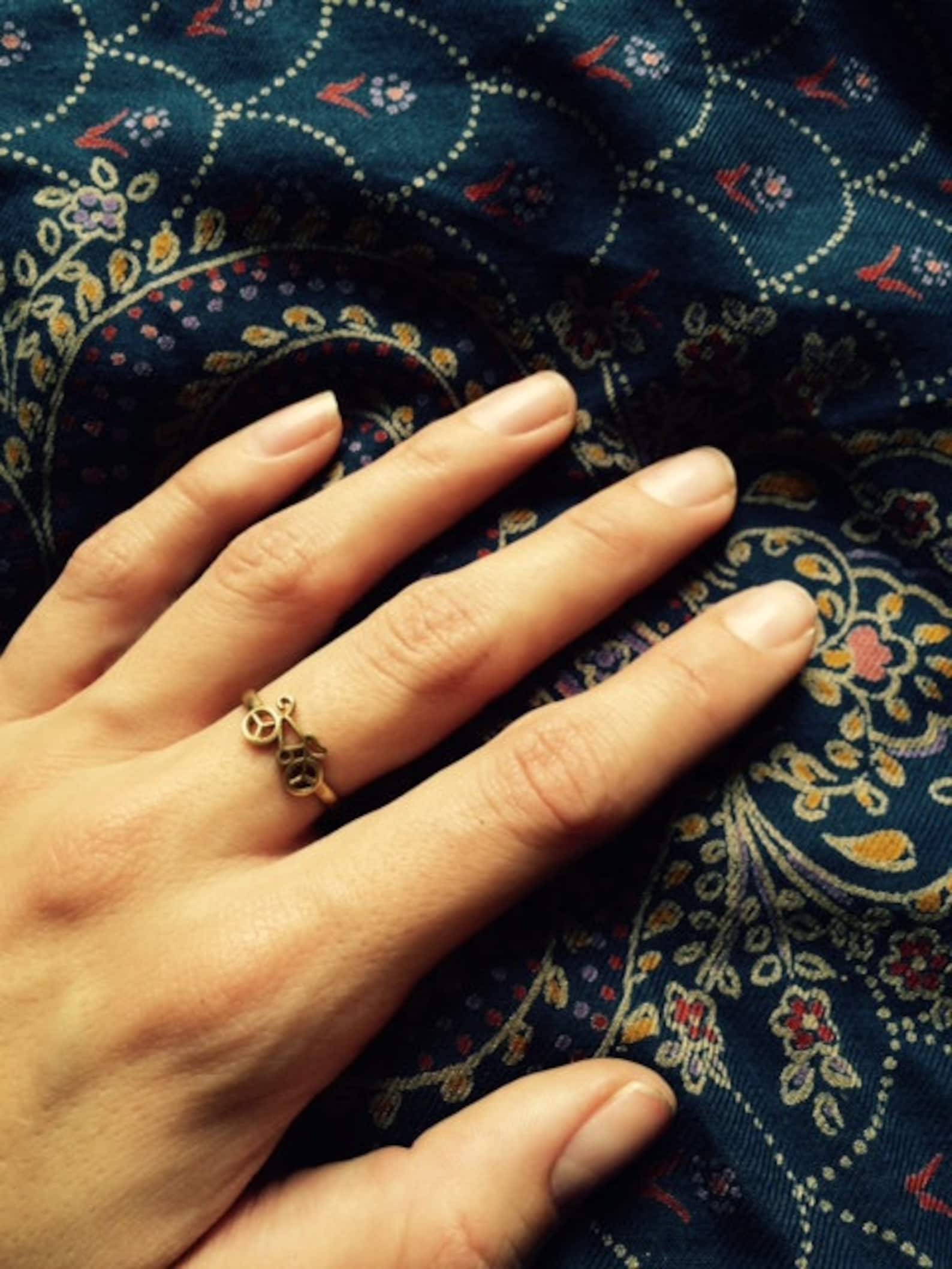 Bicycle Ring Bike Ring Boho Ring Cute Ring Gold Ring | Etsy