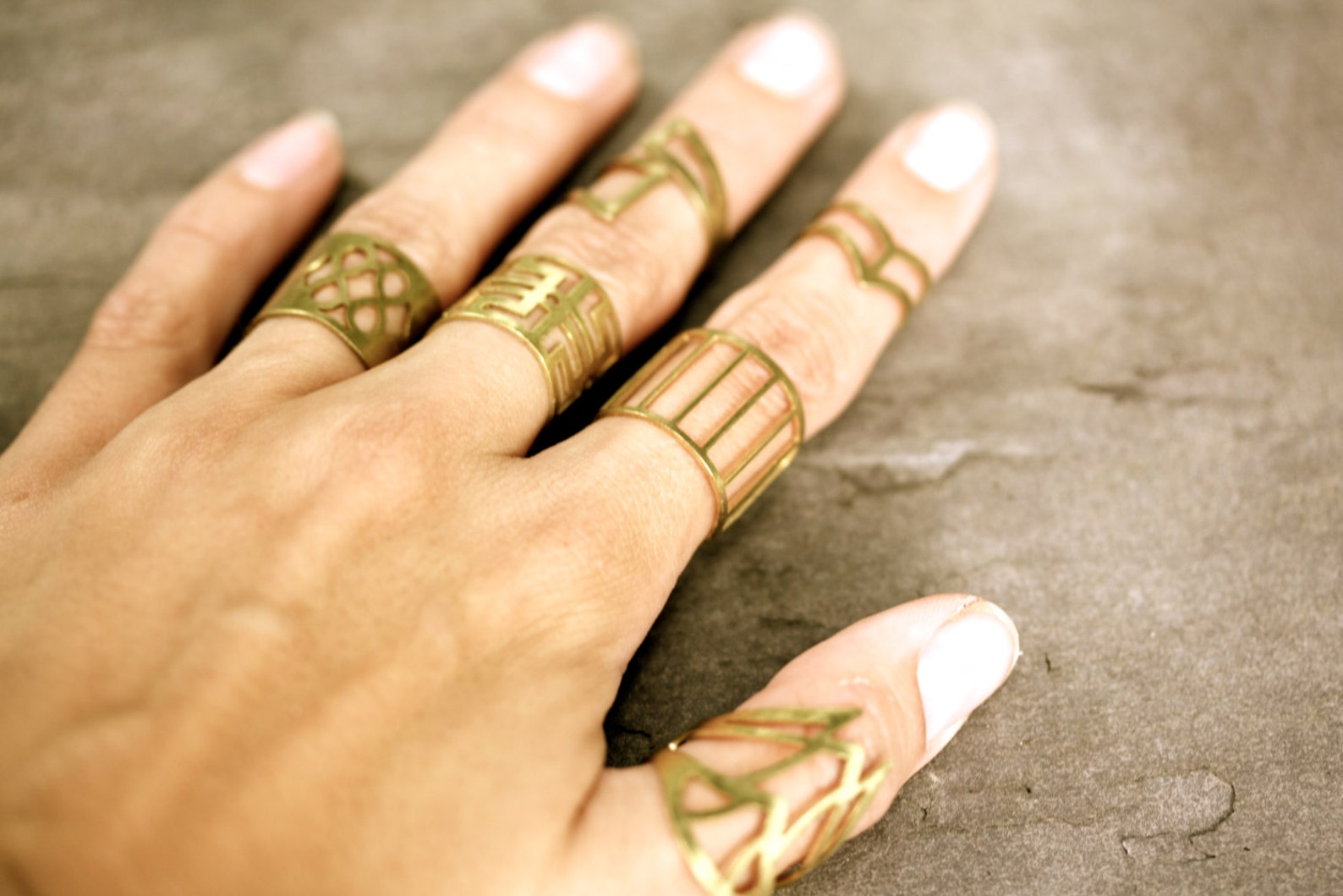 Boho Rings Bohemian Rings Hippie Rings Gold Rings Tribal - Etsy