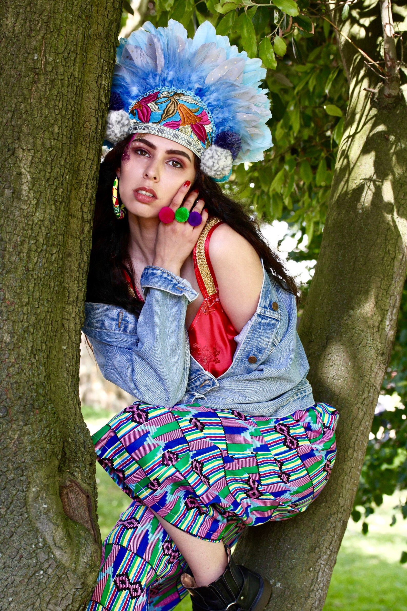 Pom Pom Ring Pom Pom Jewelry Festival Jewelry Rainbow - Etsy