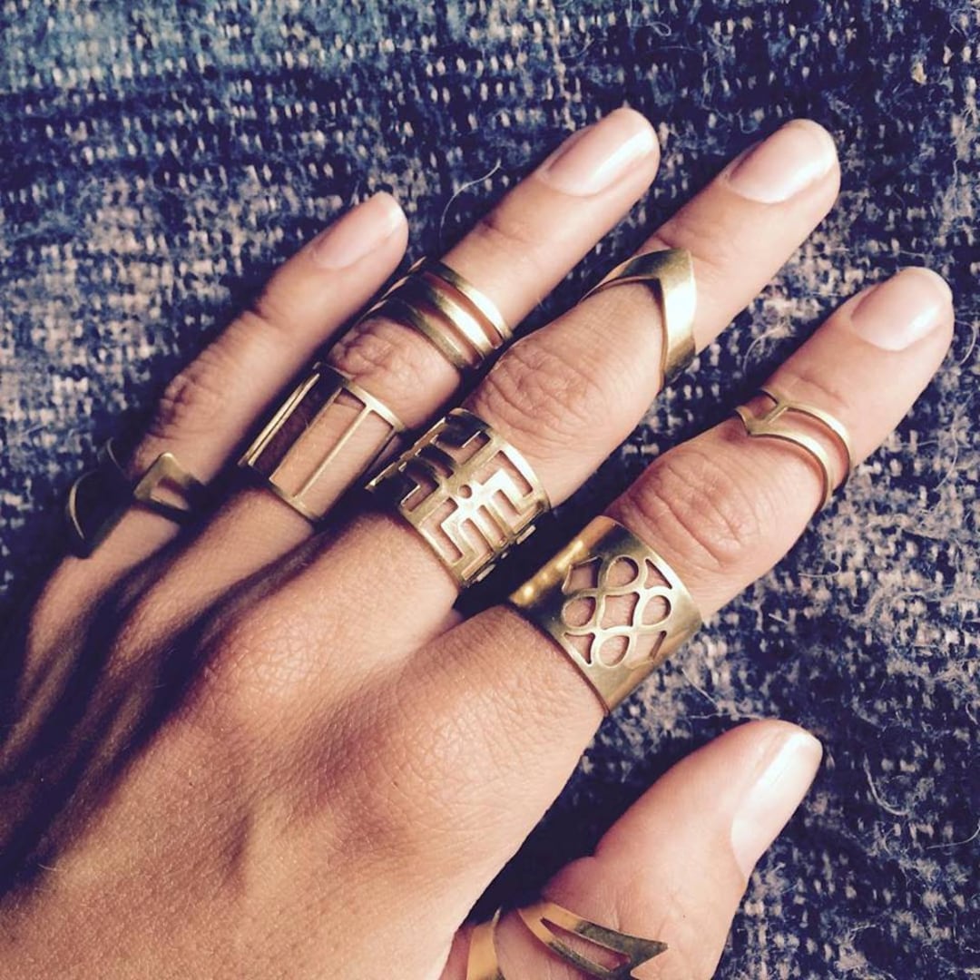 Boho Rings, Bohemian Rings, Hippie Rings, Gold Rings, Tribal Rings ...