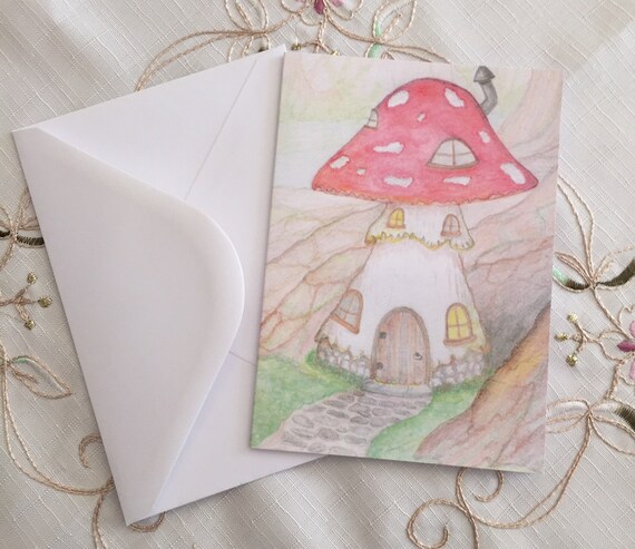 Greeting Cards Blank Cards Paper Toadstool greetings card. etna.com.pe