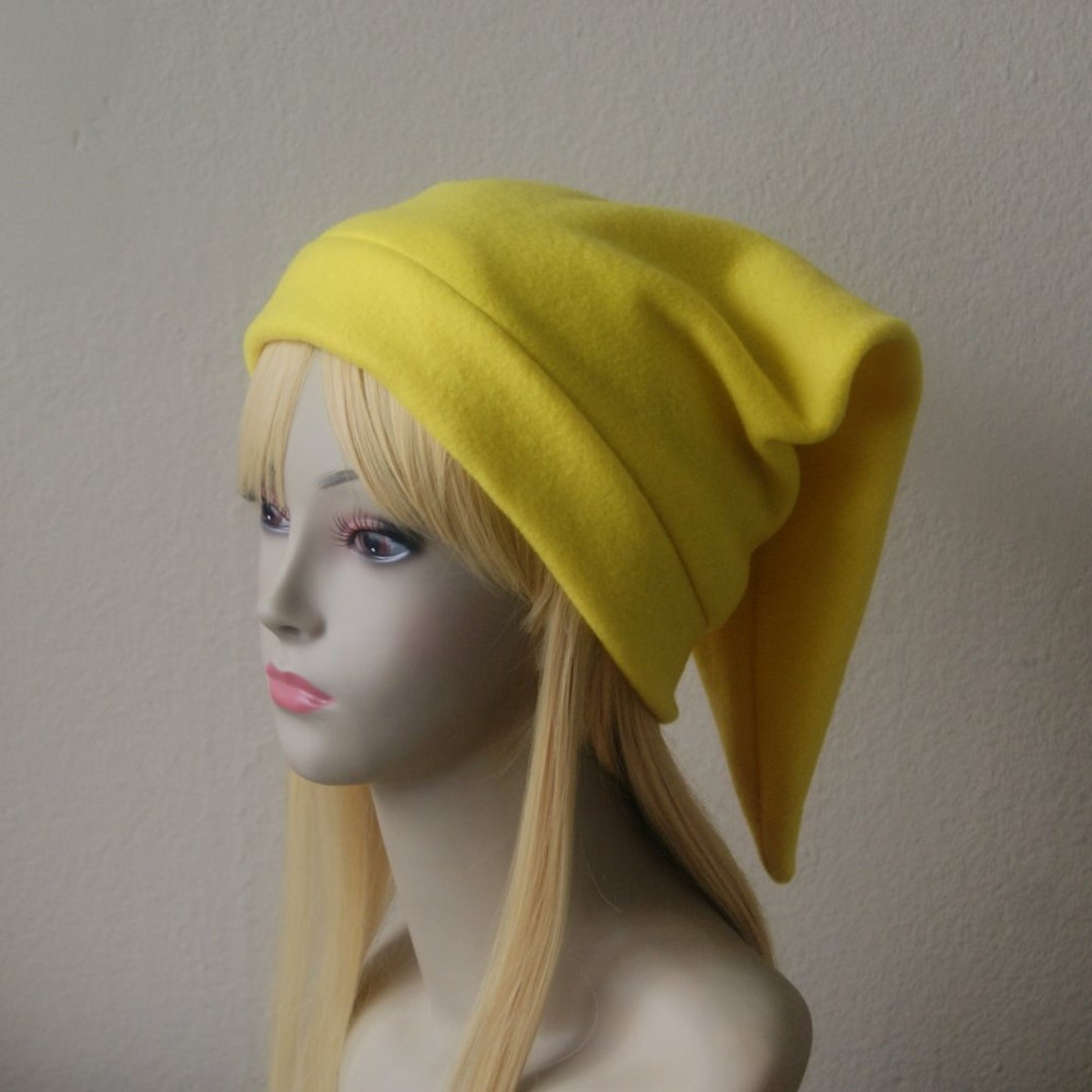 Fleece Link Hat Legend of Zelda Inspired YELLOW Link Video Game Cosplay ...