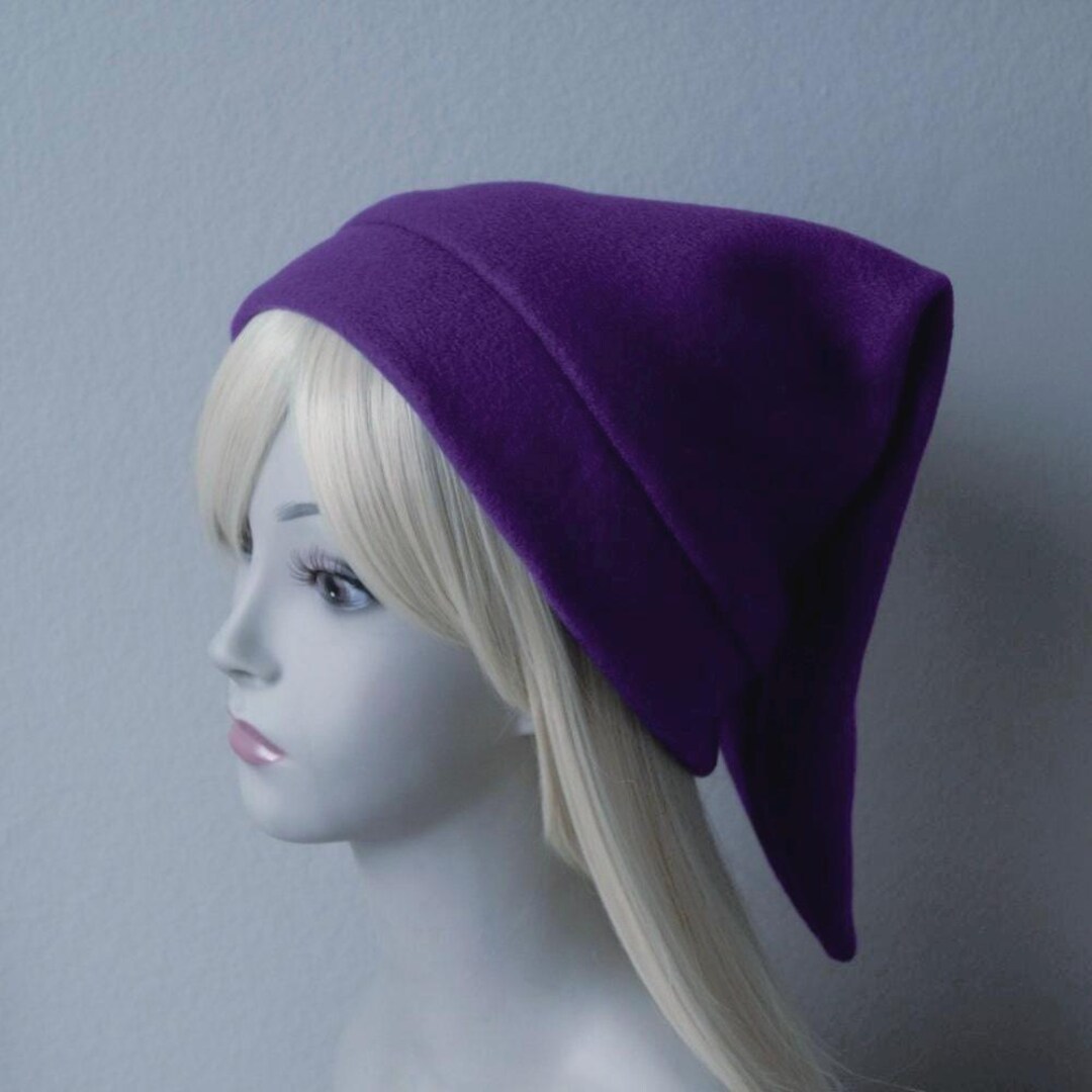 Fleece Link Hat Legend of Zelda Inspired Classic Kokiri PURPLE Violet ...