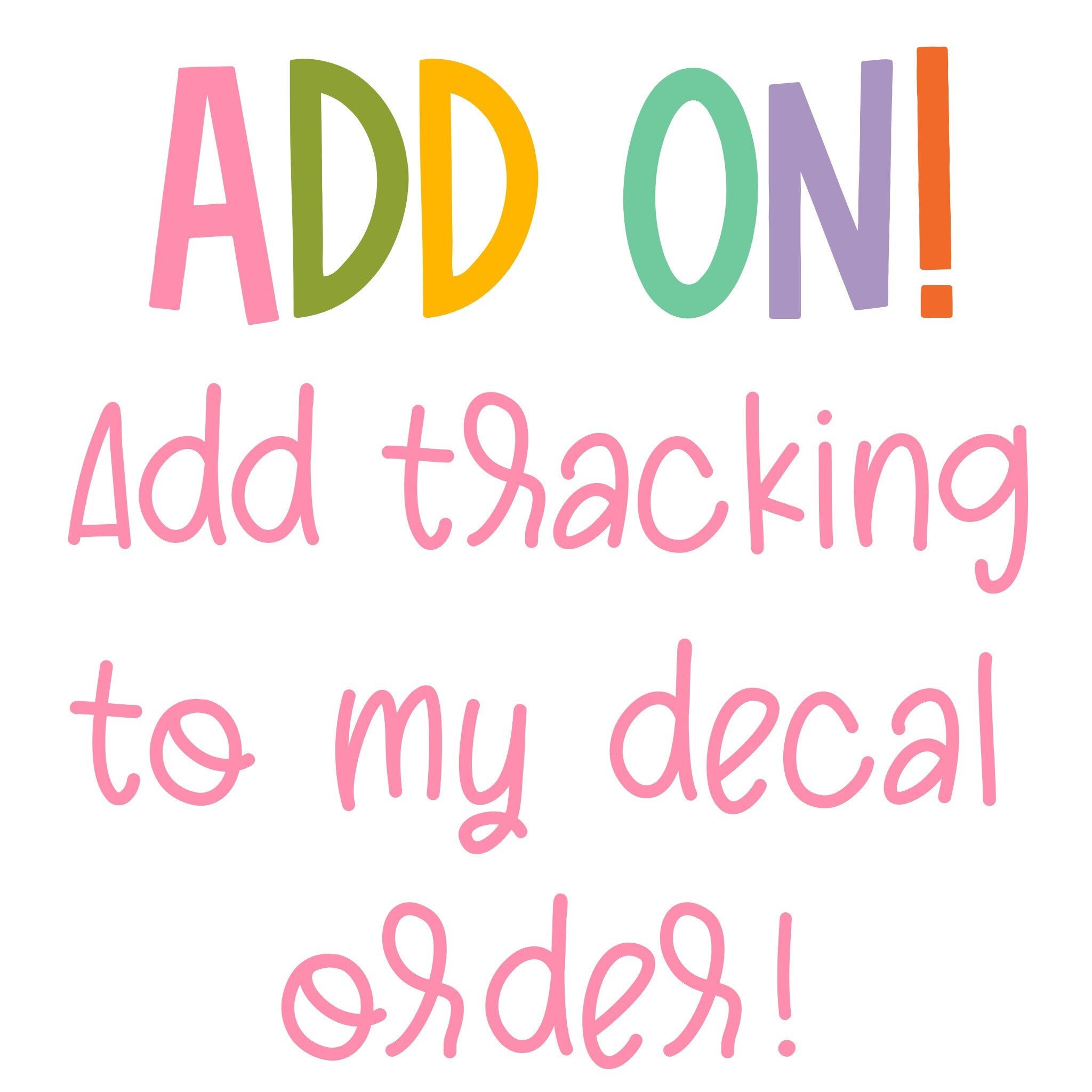Home Décor ADD Tracking to any decal order! Home & Living etna.com.pe