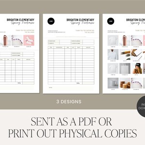 Editable Fundraising Form Template, School Fundraiser Form, Editable ...