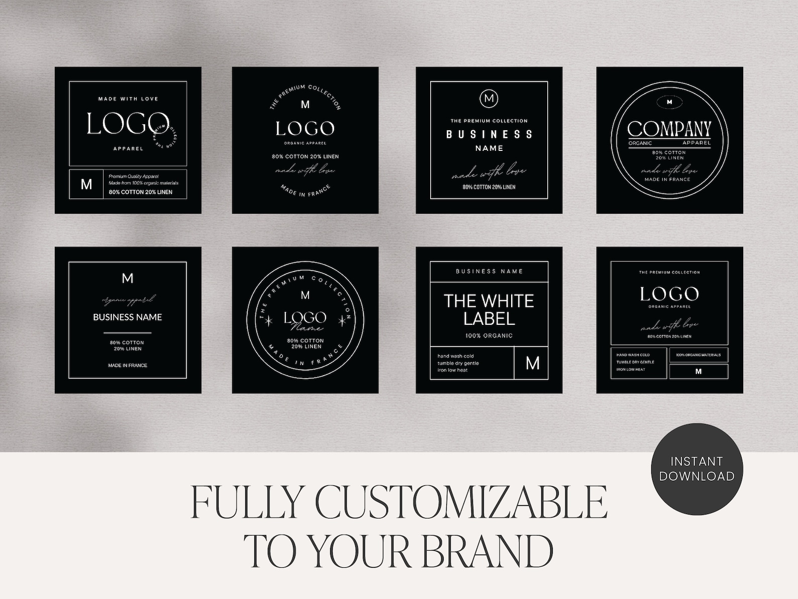 Custom Clothing Tags T-shirt Neck Label Tag Garment Tag - Etsy