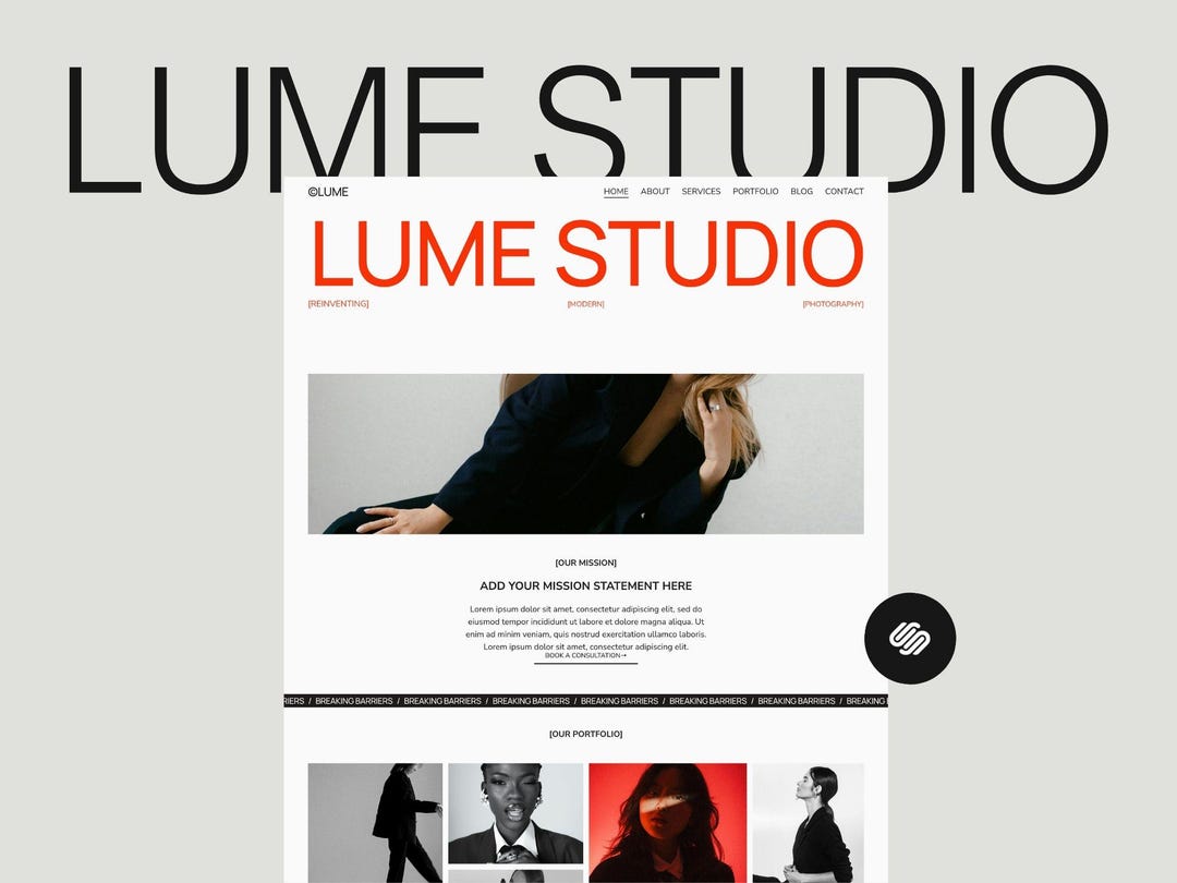 Squarespace Website Template for Fashion Photographers, Photography ...