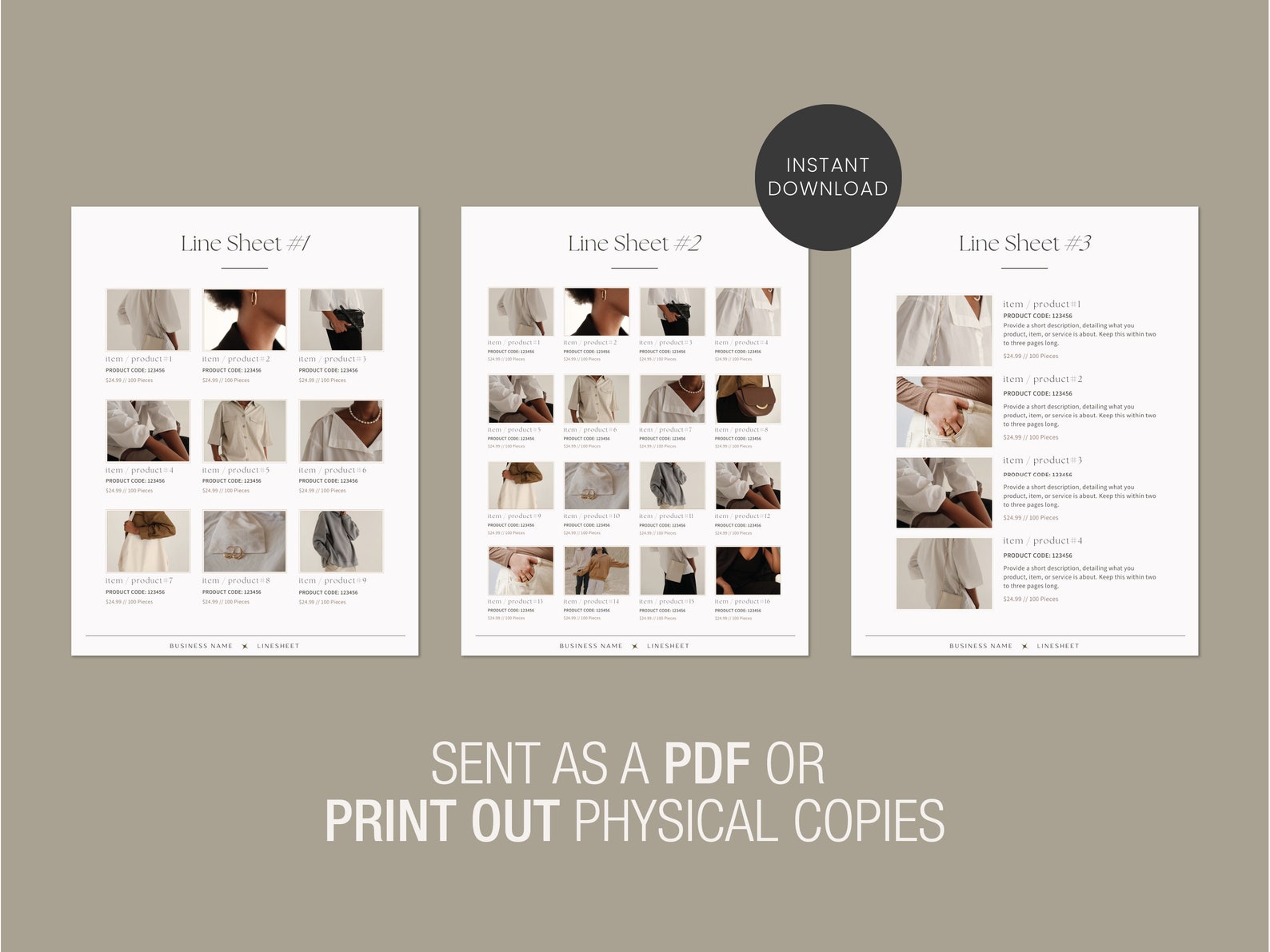Wholesale Line Sheet Catalog Template, Canva Line Sheet, Pricing Ebook ...