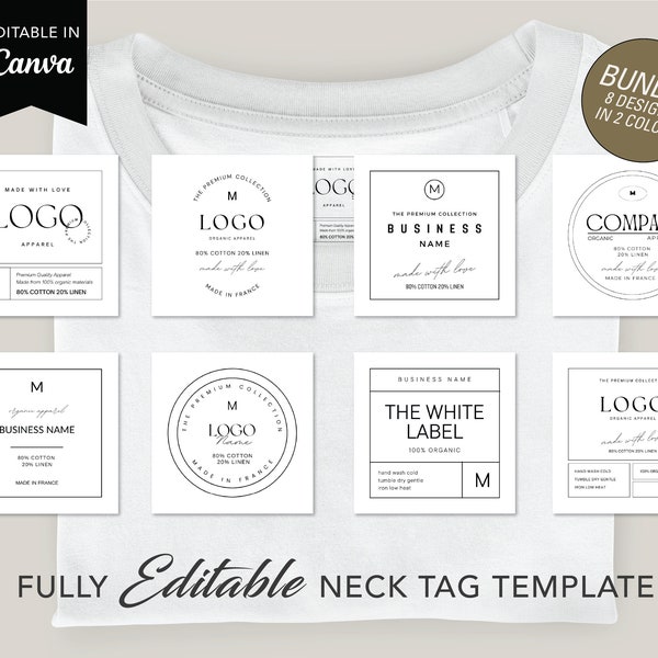 Canva Free Label Etsy
