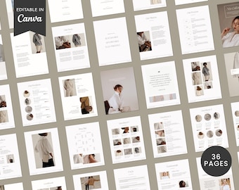 Wholesale Line Sheet Template, Editable Canva Product Catalogue, Price ...