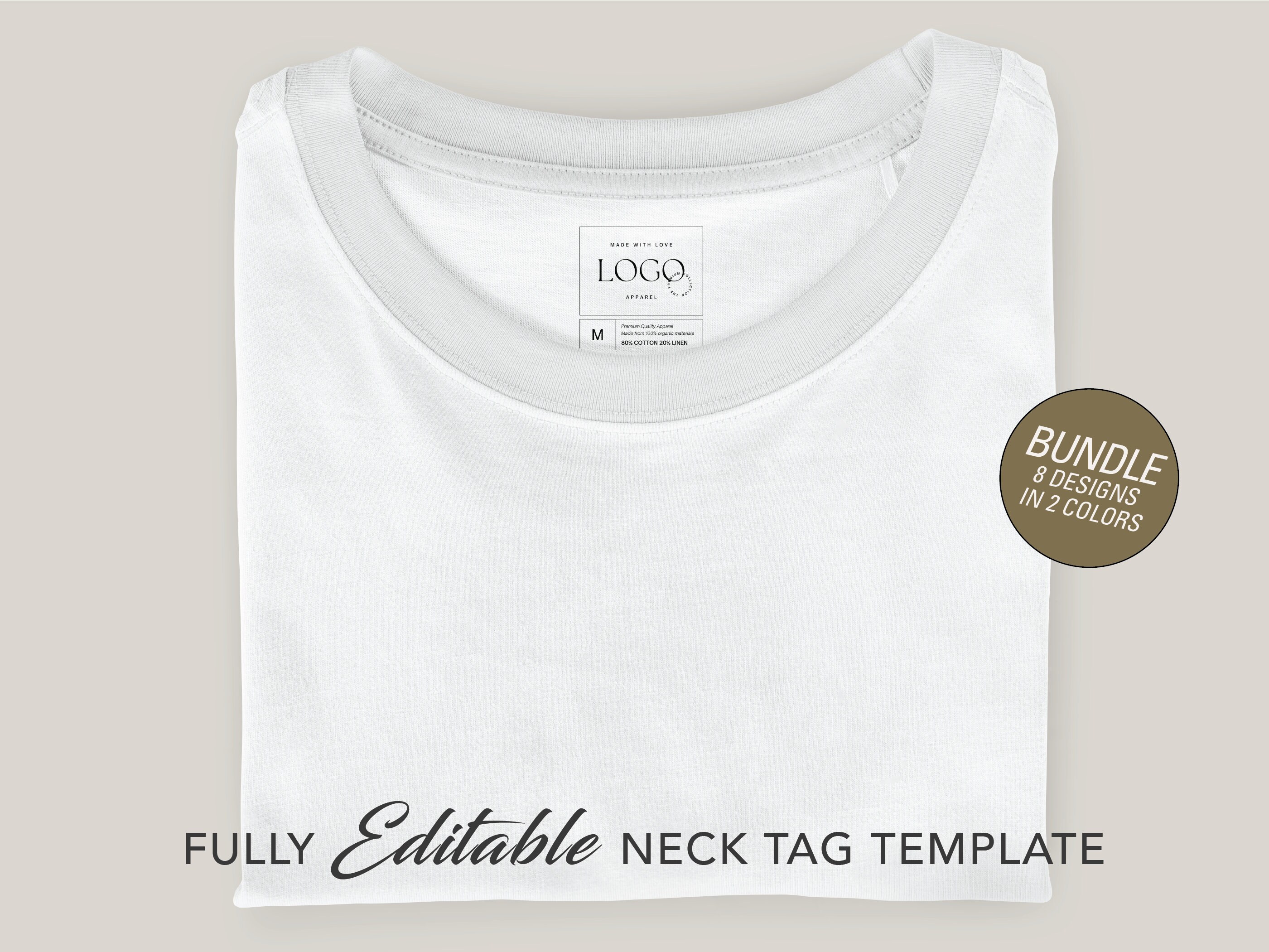 Custom Clothing Tags T-shirt Neck Label Tag Garment Tag - Etsy