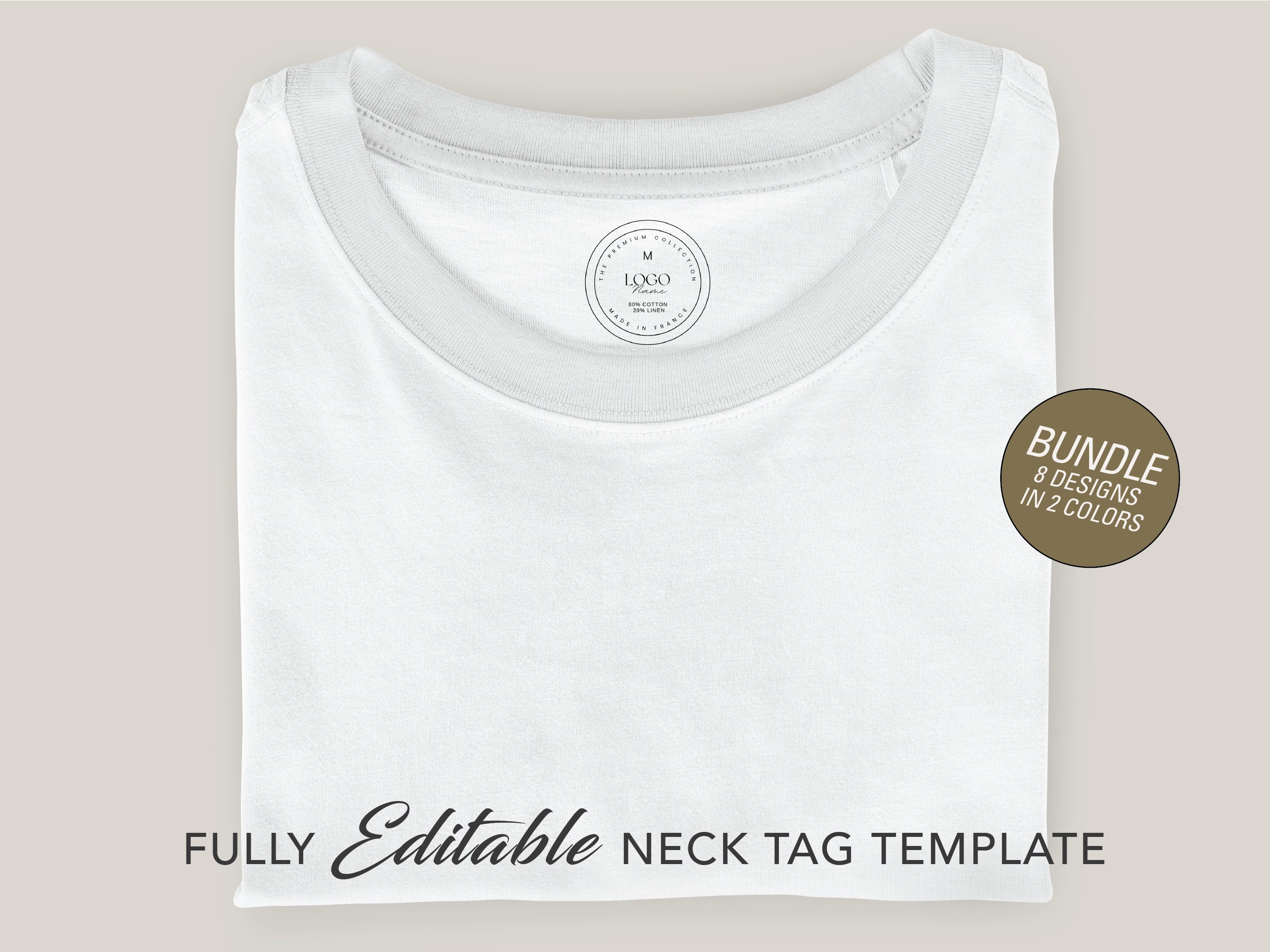 Custom Clothing Tags T-shirt Neck Label Tag Garment Tag - Etsy