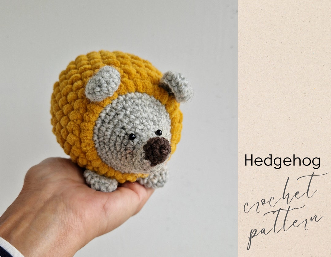 Crochet Hedgehog Pattern, Stuffed Hedgehog for Babies and Toddlers ...