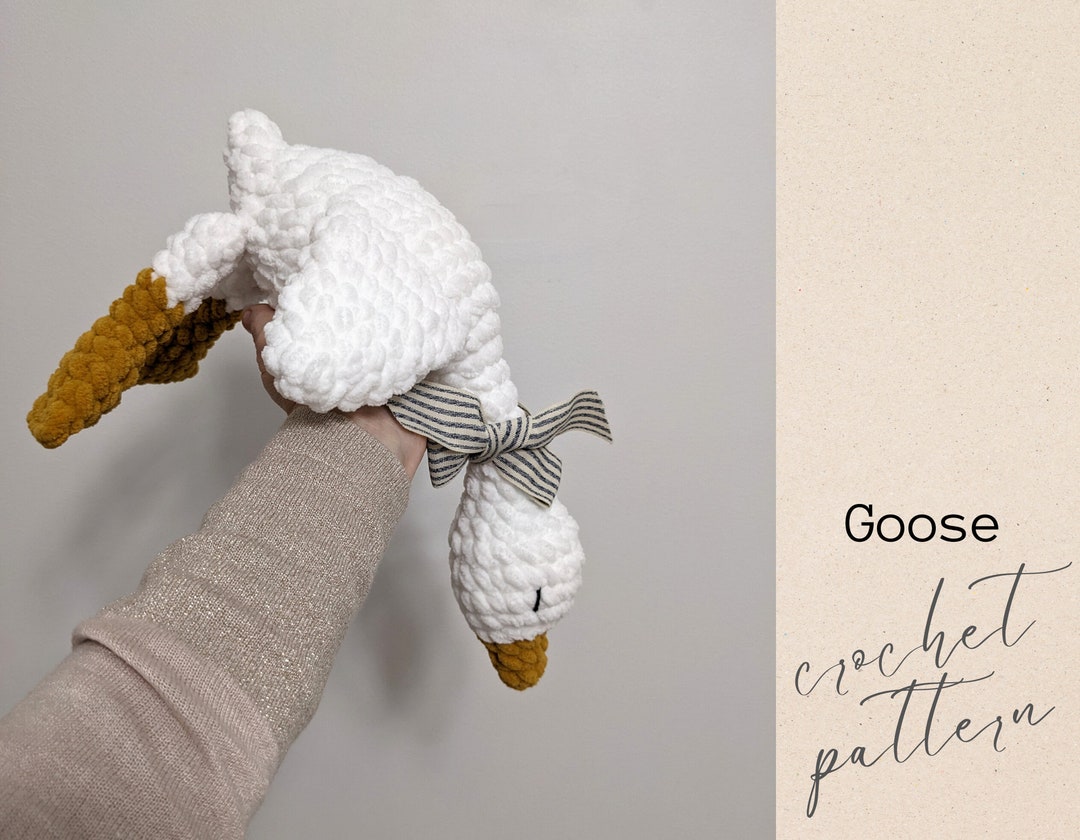 Cuddle Goose Crochet Pattern, Goose Plush Tutorial Crochet Pattern ...