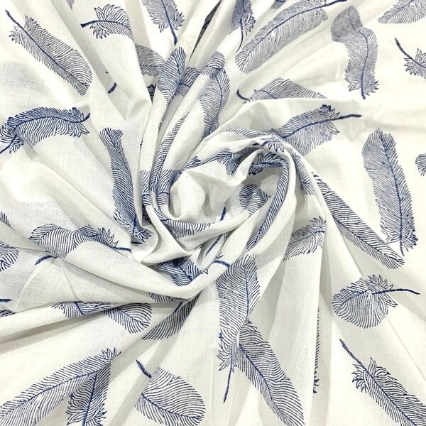 Feather Print Fabric - Etsy