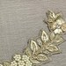 Golden Scalloped Designer Trim, Hand Embroidered Formal Trim, Luxurious ...