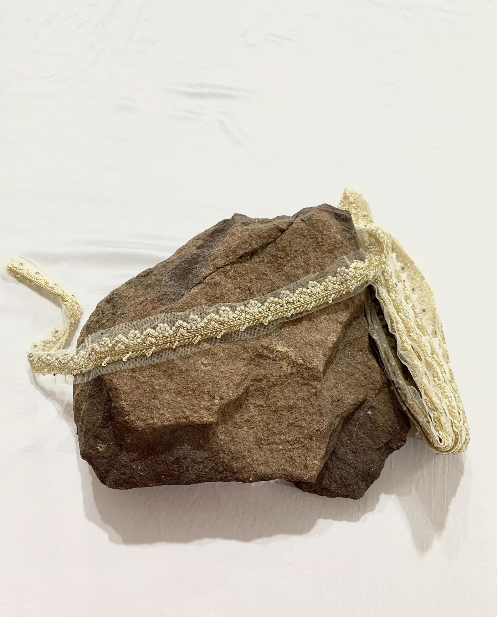 Golden Formal Trim, Hand Embroidered Designer Trim, Evening Wear Border ...
