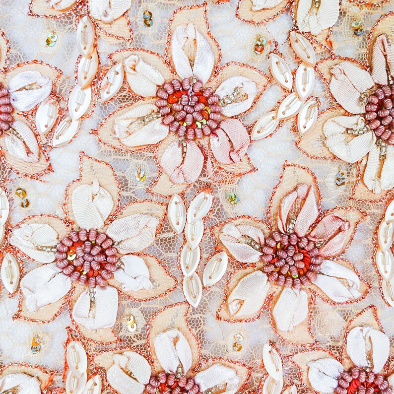 Apricot Lace Fabric Bridal Lace Fabric Beaded Lace Fabric - Etsy Australia