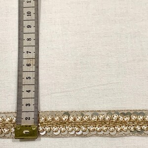 Gold Bridal Trim, Hand Embroidered Formal Trim, Evening Wear Trim, Home ...