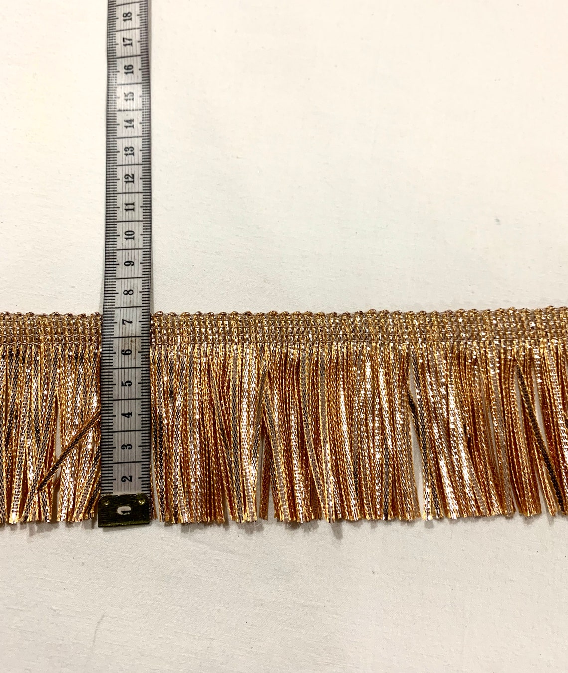 Copper Gold Fringe Trim Elegant Border Trim sari Border | Etsy Australia