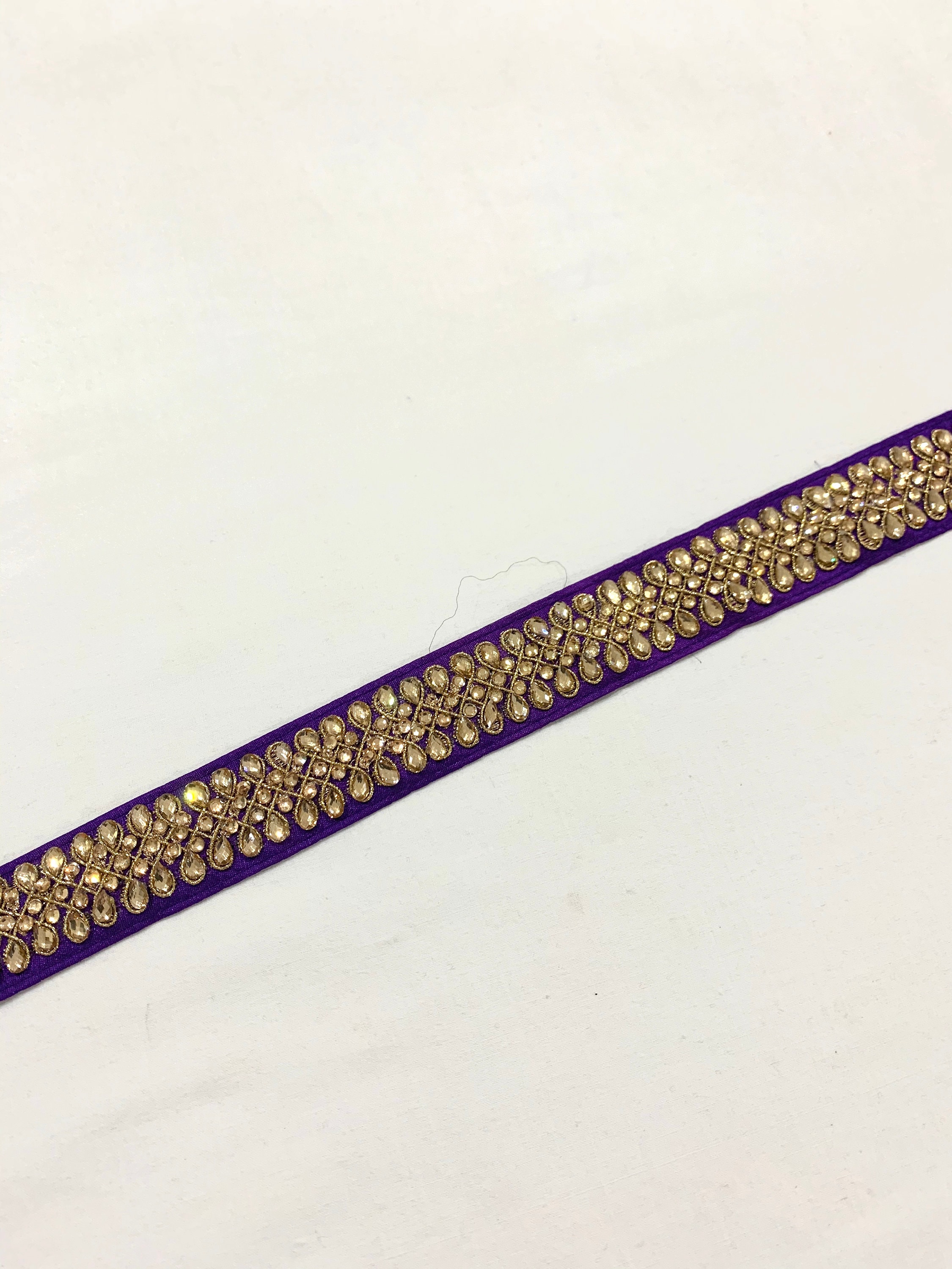 Purple N Golden Trim Purple Party Trim Purple Trim With | Etsy