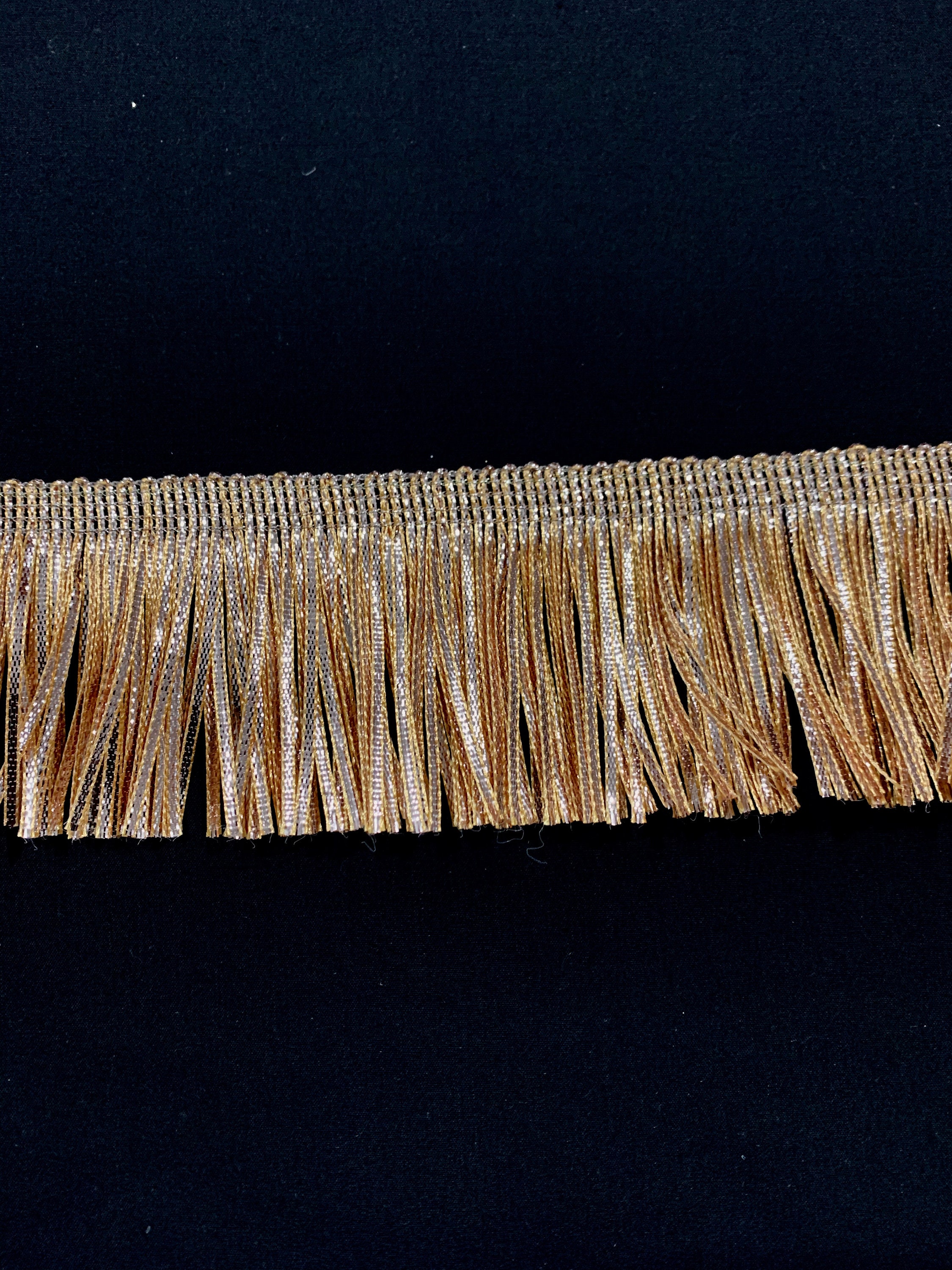 Copper Gold Fringe Trim Elegant Border Trim sari Border | Etsy Australia