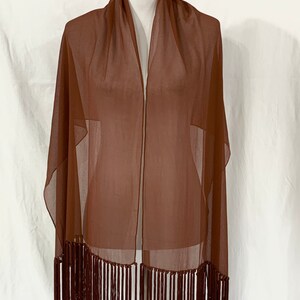 Plain Brown Shawl Basic Chocolate Brown Evening Wear Shawl - Etsy