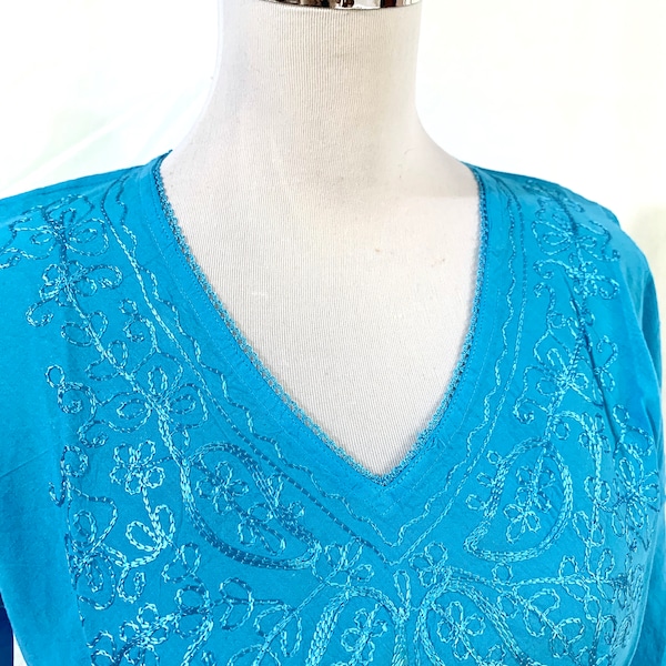 Turquoise Tops Women - Etsy UK