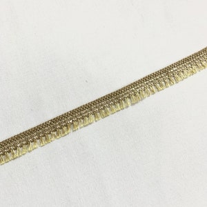 3 Yards of Gold Trim, Gold Fringe Trim, Elegant Border Trim, Golden ...