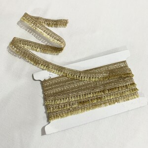 3 Yards of Gold Trim, Gold Fringe Trim, Elegant Border Trim, Golden ...